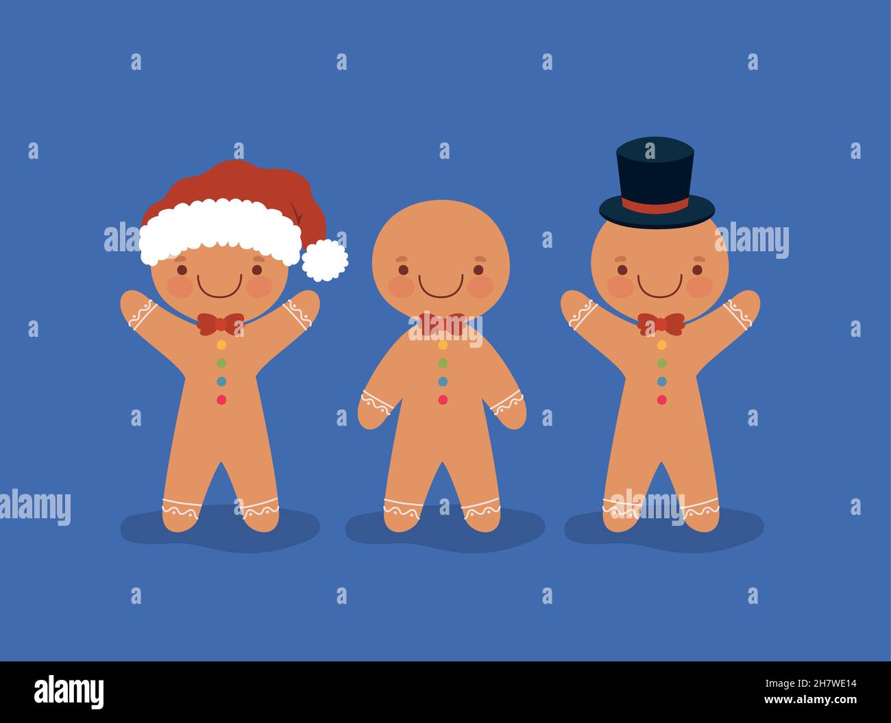 three cookie man Stock Vector Image & Art - Alamy