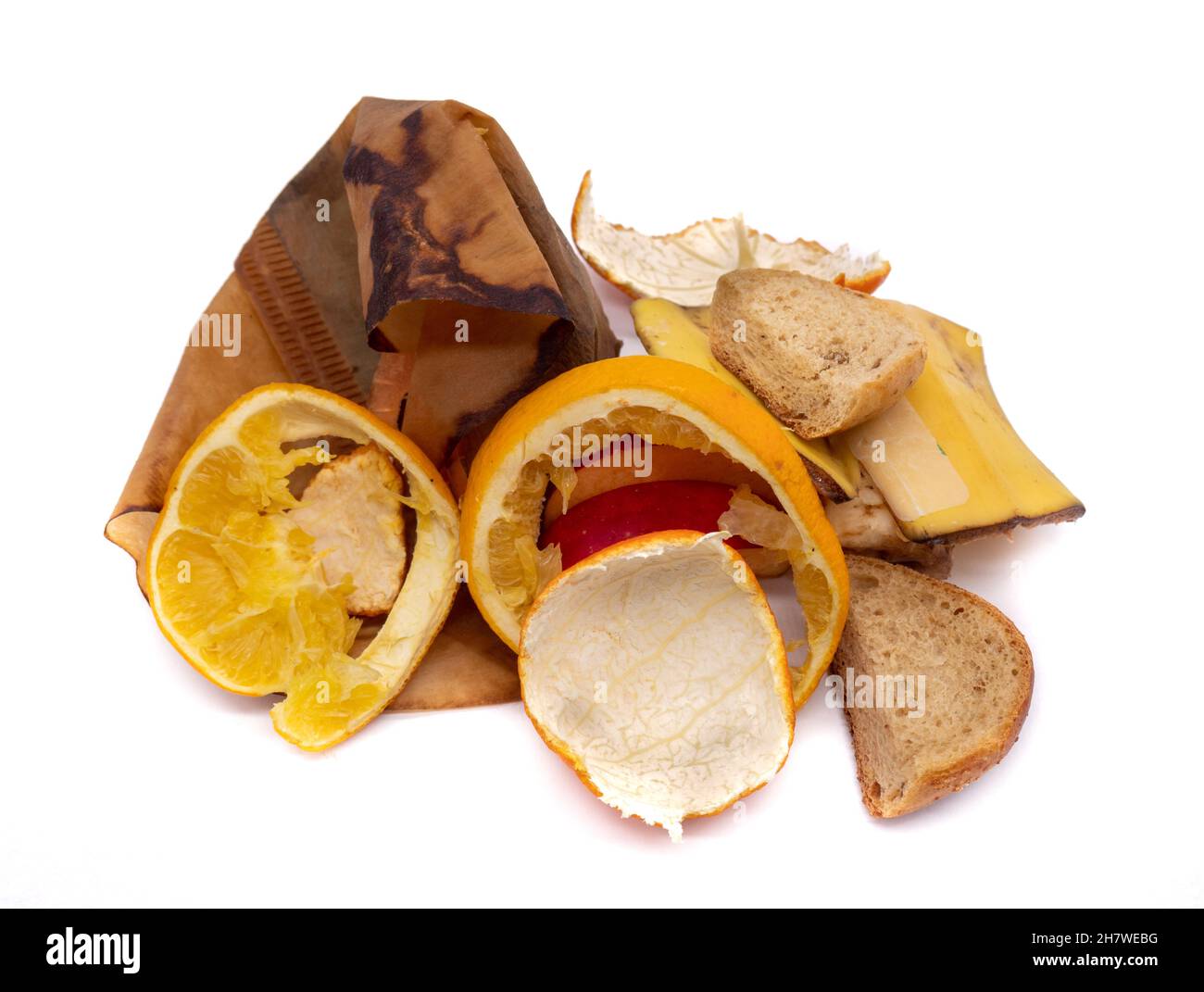 Bio waste isolated on white background Stock Photo - Alamy