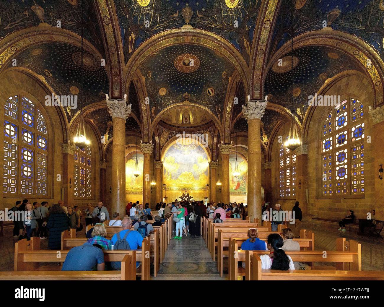 Jerusalem, Israel - October 14, 2017: Church of All Nations, known as ...
