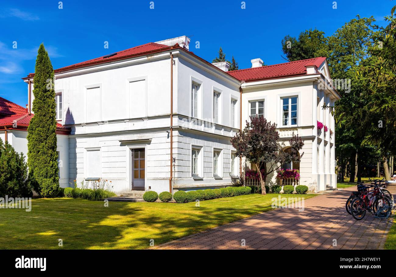 Zegrze, Poland - August 2, 2020: Reconstructed Zegrzynski Palace ...