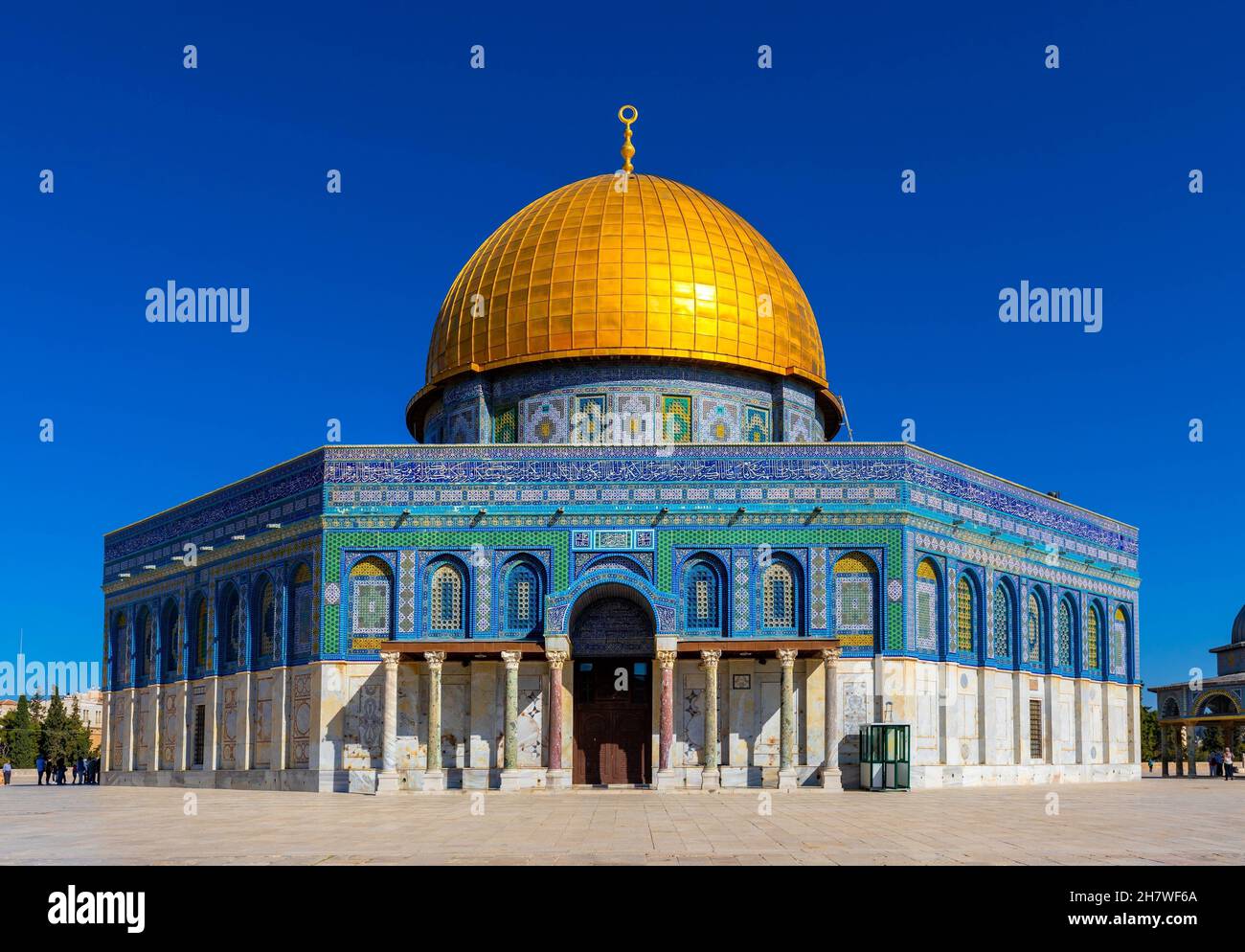 Jerusalem, Israel - October 12, 2017: Facade and main entrance of Dome ...