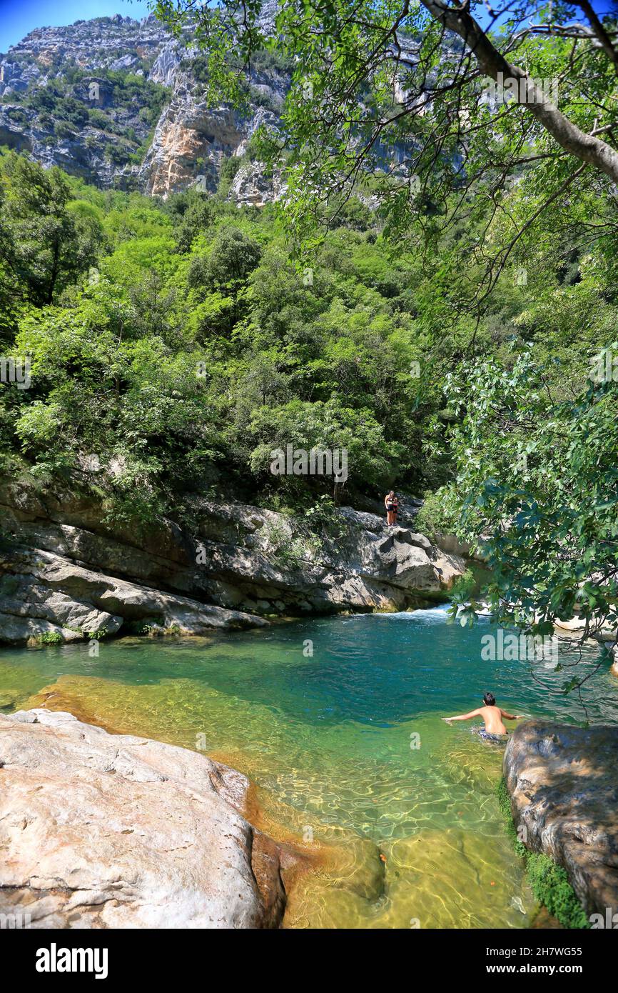Loup river, Alpes Maritimes, French Riviera, France Stock Photo - Alamy