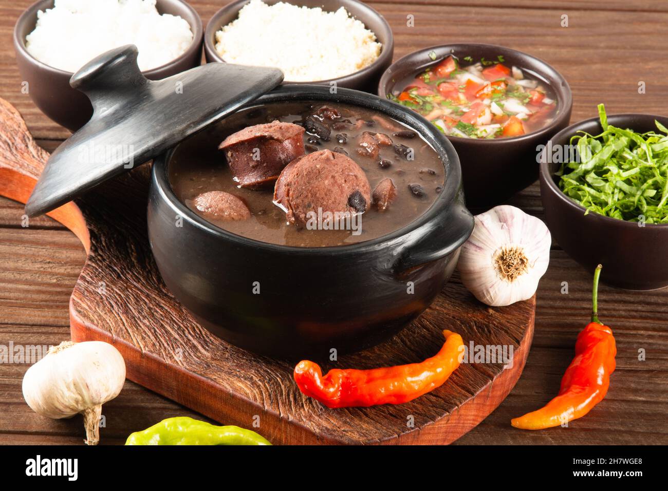 Feijoada typical Brazilian food. Traditional Brazilian food made with ...