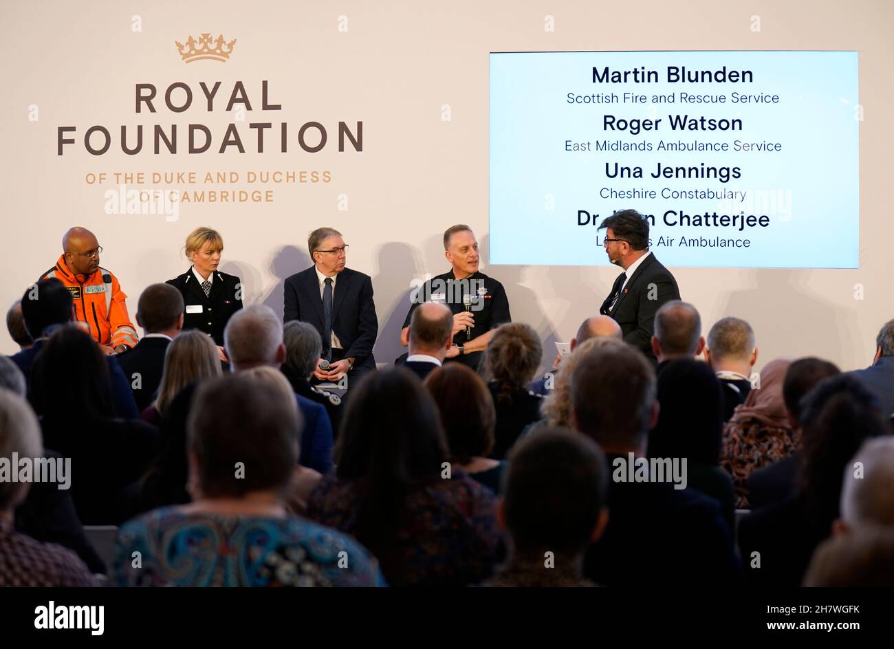 From left to Right, Dr John Chatterjee of the London Air Ambulance, Una ...