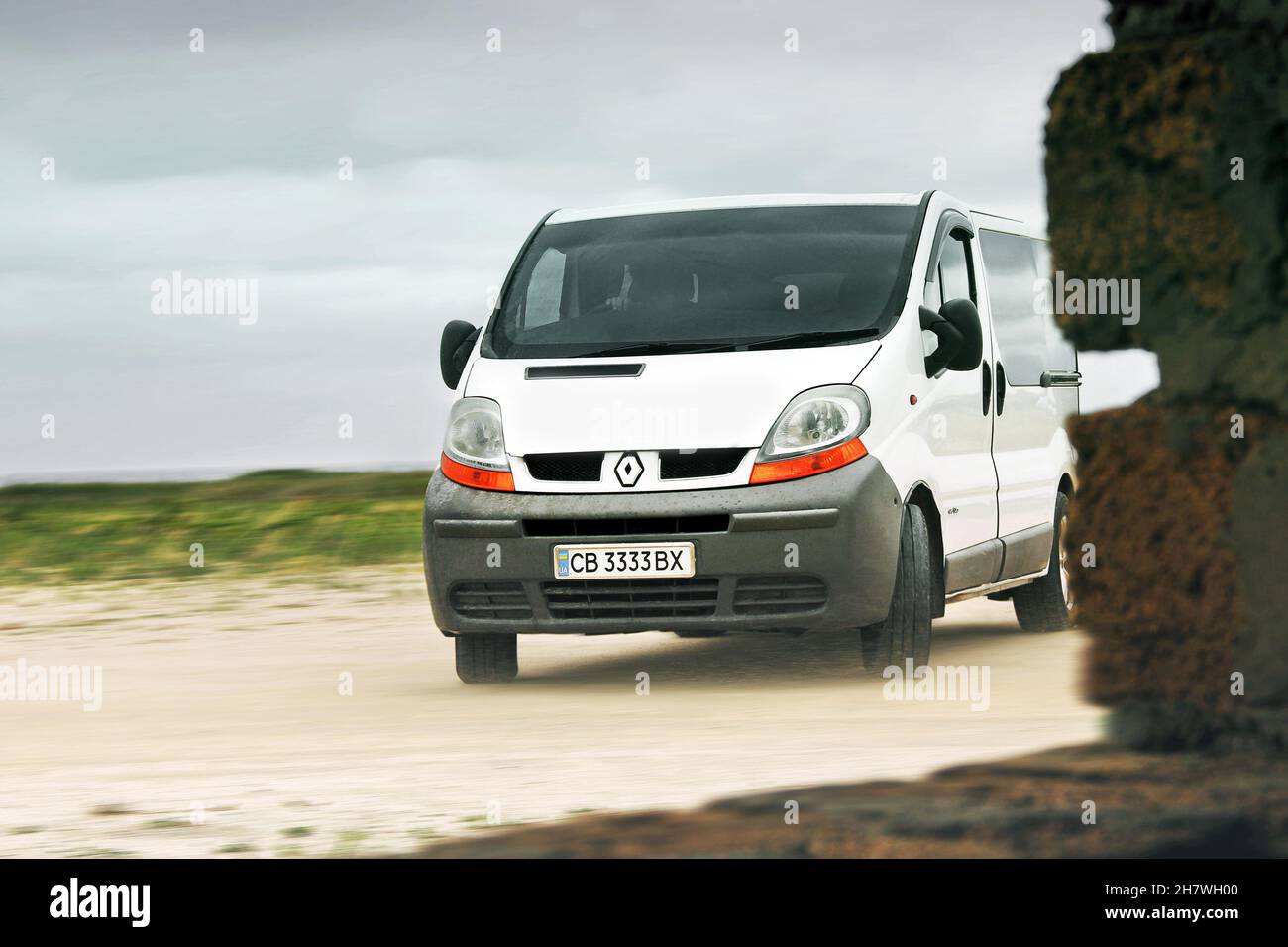 White renault trafic hi-res stock photography and images - Alamy