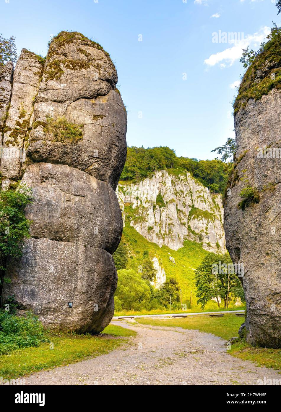 Cracow Gate - Brama Krakowska - Jurassic limestone rock gate formation ...
