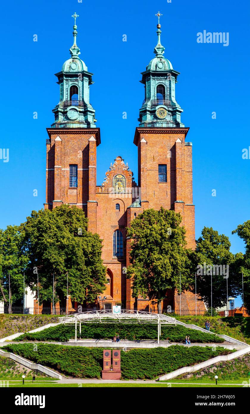 Gniezno, Poland - July 1, 2015: Gothic cathedral of Virgin Mary ...