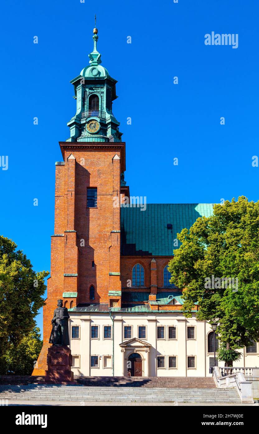 Gniezno, Poland - July 1, 2015: Gothic cathedral of Virgin Mary ...