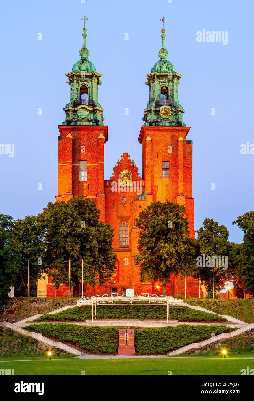 Gniezno, Poland - July 1, 2015: Gothic cathedral of Virgin Mary ...