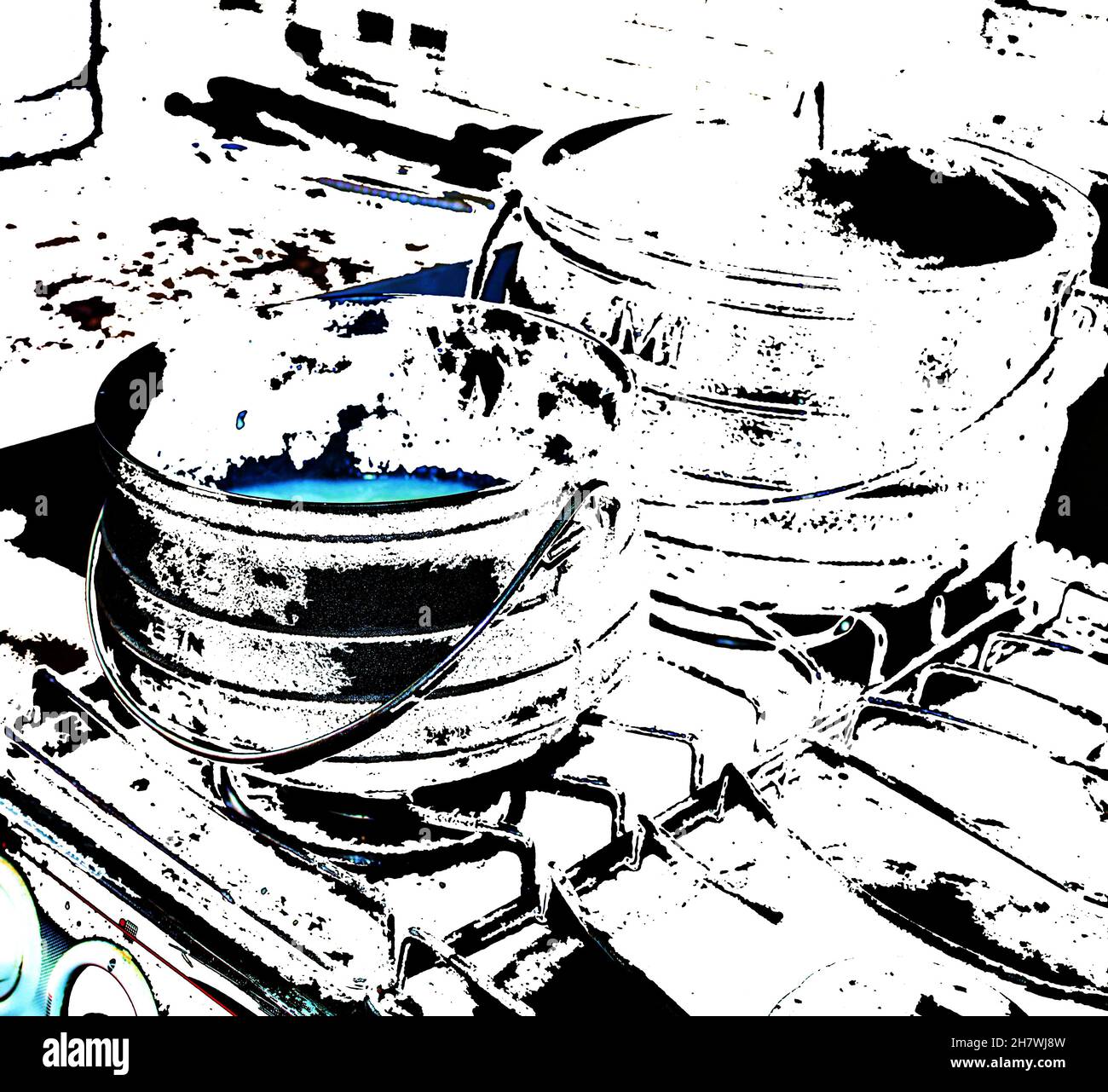 Traditional African cooking pots Stock Photo - Alamy