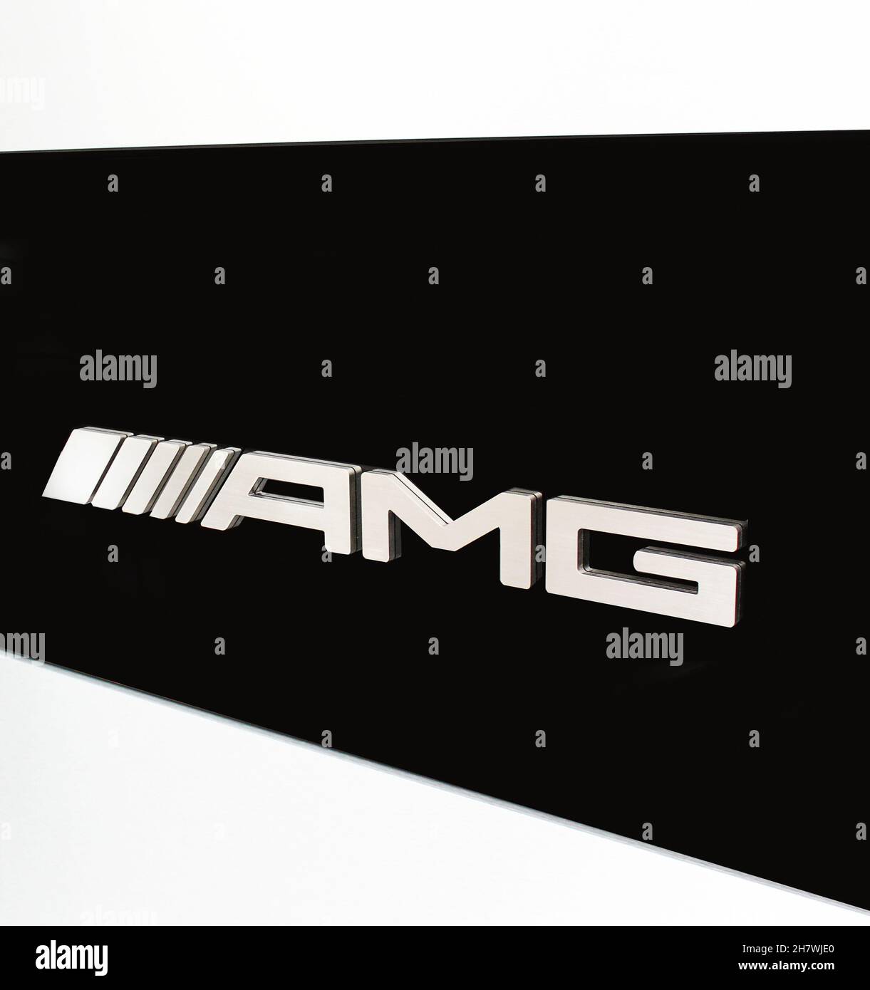 Kiev, Ukraine - June 2, 2012: Emblem AMG badge Stock Photo - Alamy