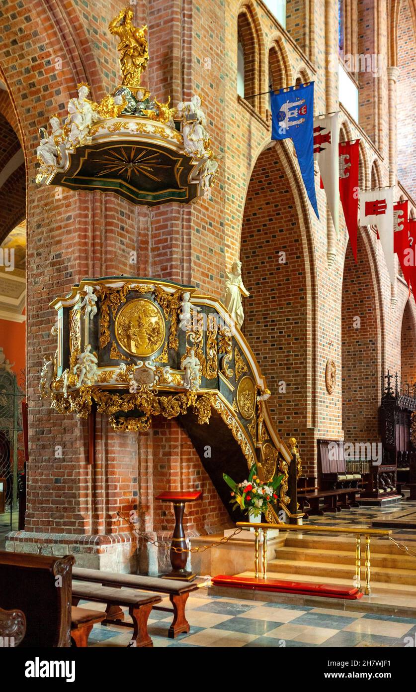 Poznan, Poland - June 6, 2015: Interior of St. Peter and St. Paul ...