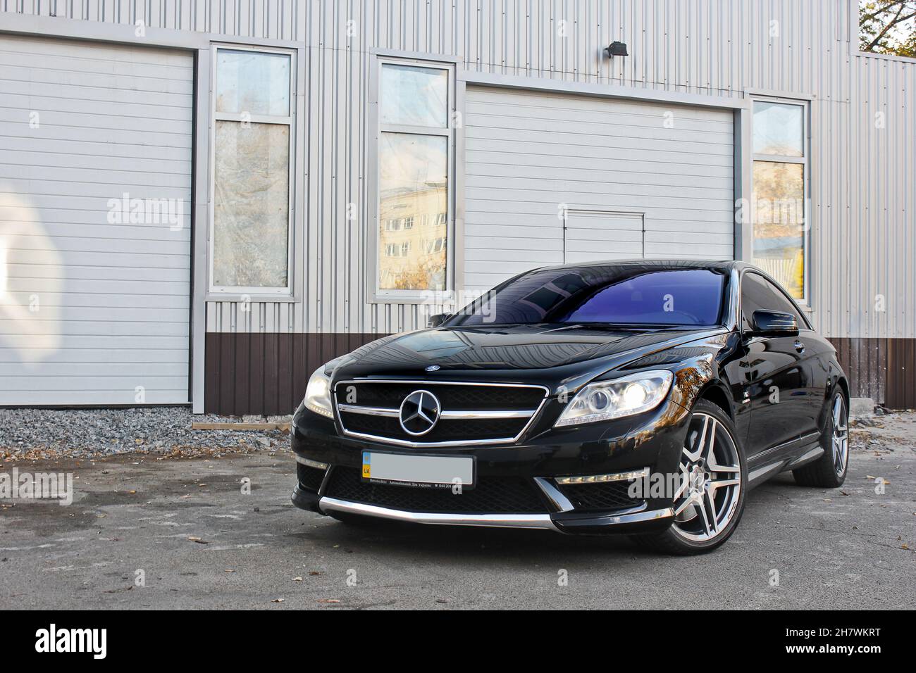 Kiev, Ukraine - October 15, 2014: Mercedes-Benz CL 65 AMG V12 Biturbo ...