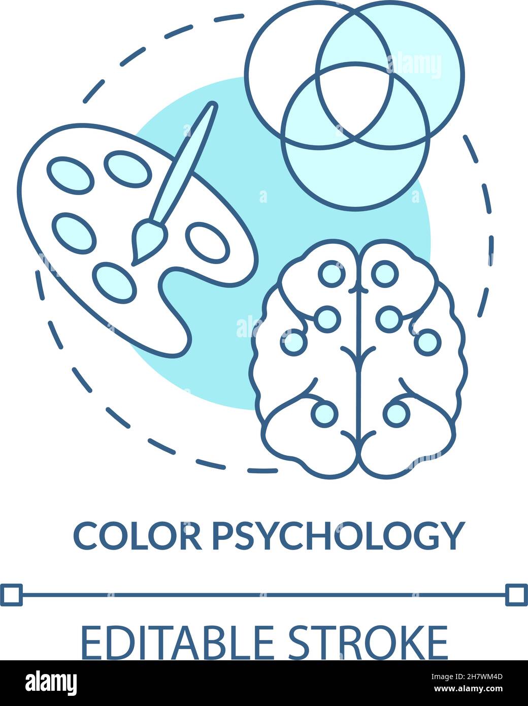 Color theory concept icon Stock Vector Image & Art - Alamy