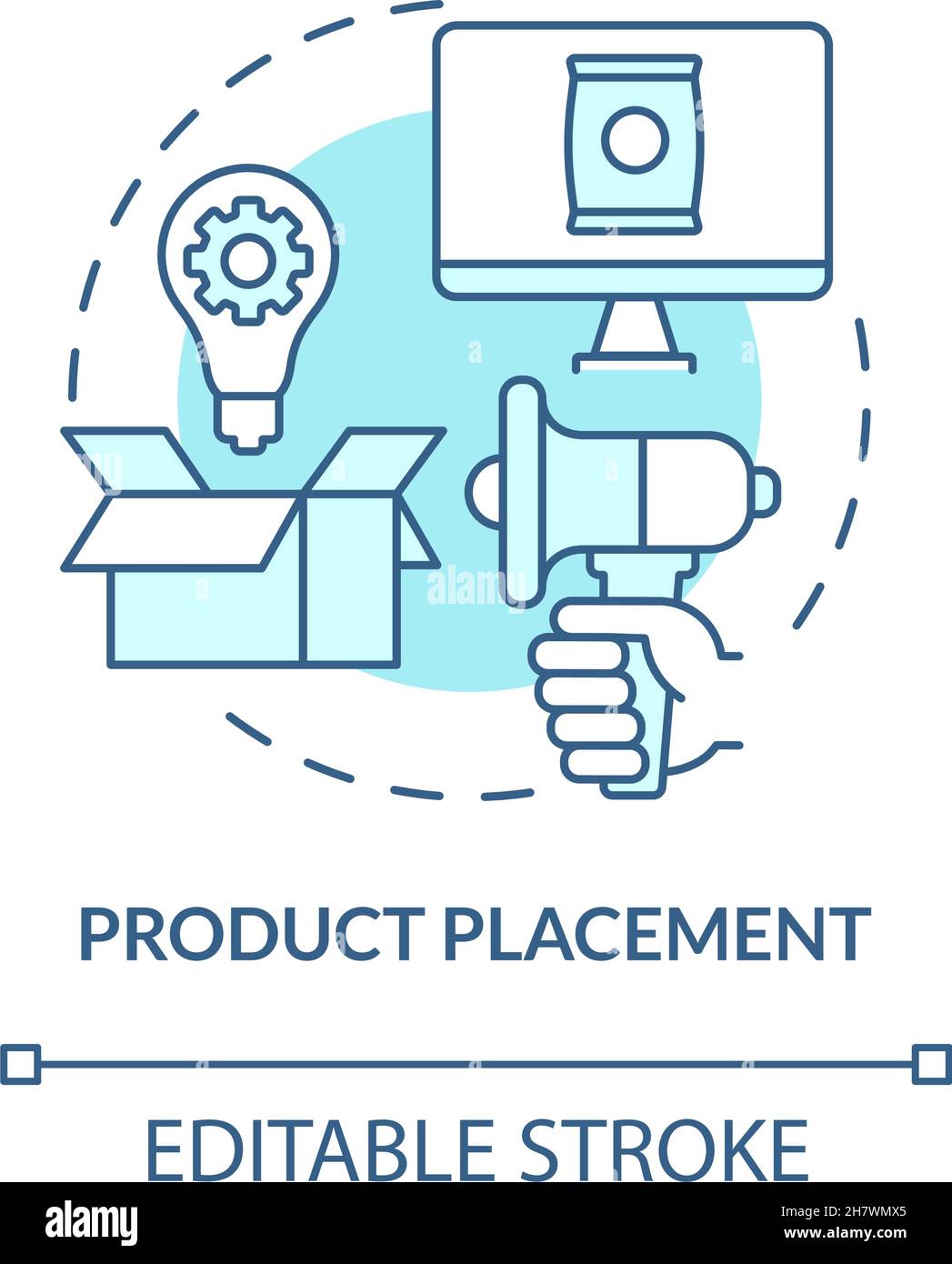 Implicit advertising concept icon Stock Vector Image & Art - Alamy