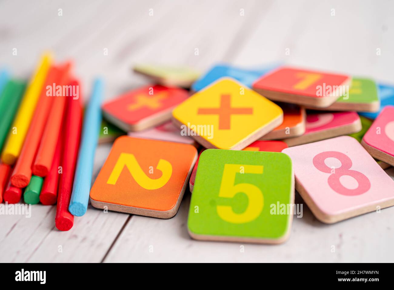 Illustration colorful mathematics symbols hi-res stock photography and ...