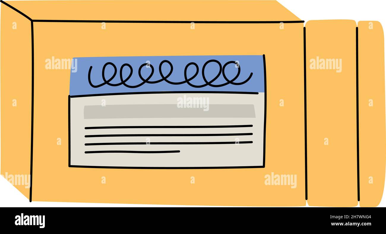 yellow pills box Stock Vector Image & Art - Alamy