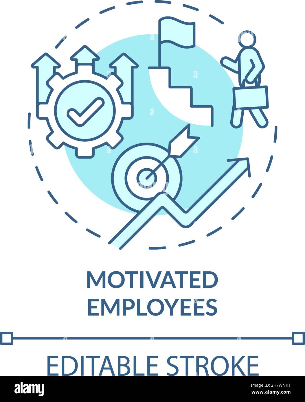 Blue sign employee engagement symbol hi-res stock photography and ...