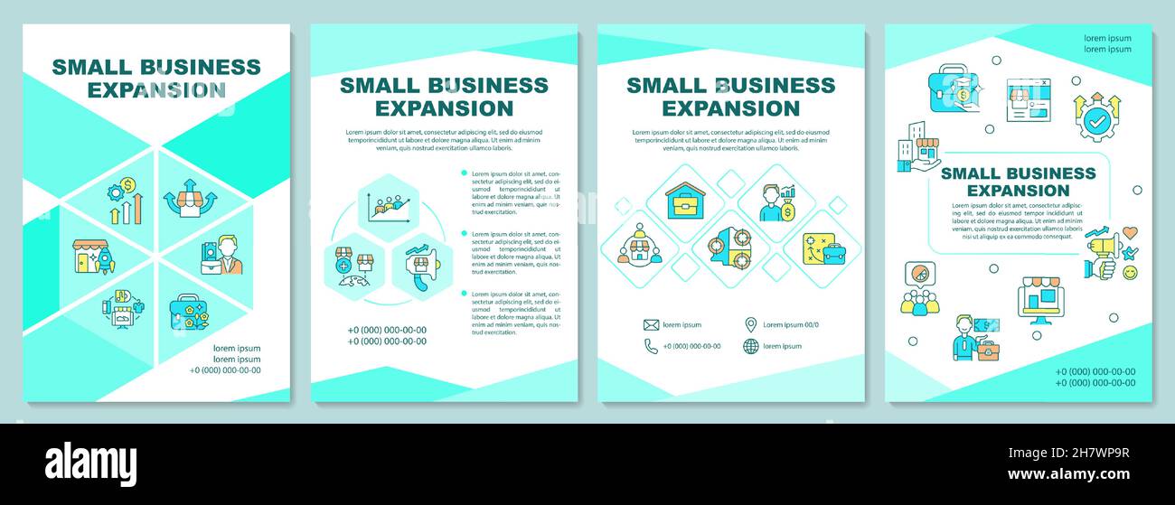Small business expansion brochure template Stock Vector Image & Art - Alamy