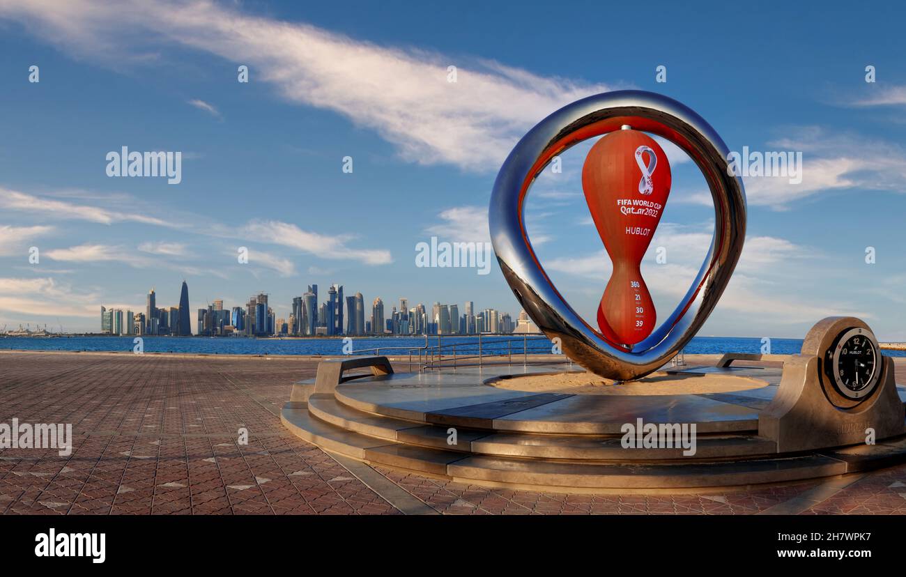 The FIFA World Cup Qatar 2022™ Official Countdown Clock, powered by ...