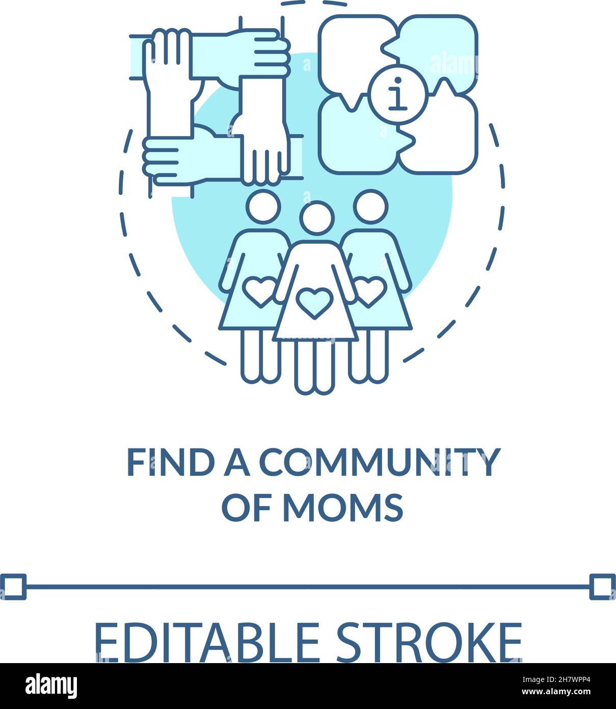 Group of moms Stock Vector Images - Alamy