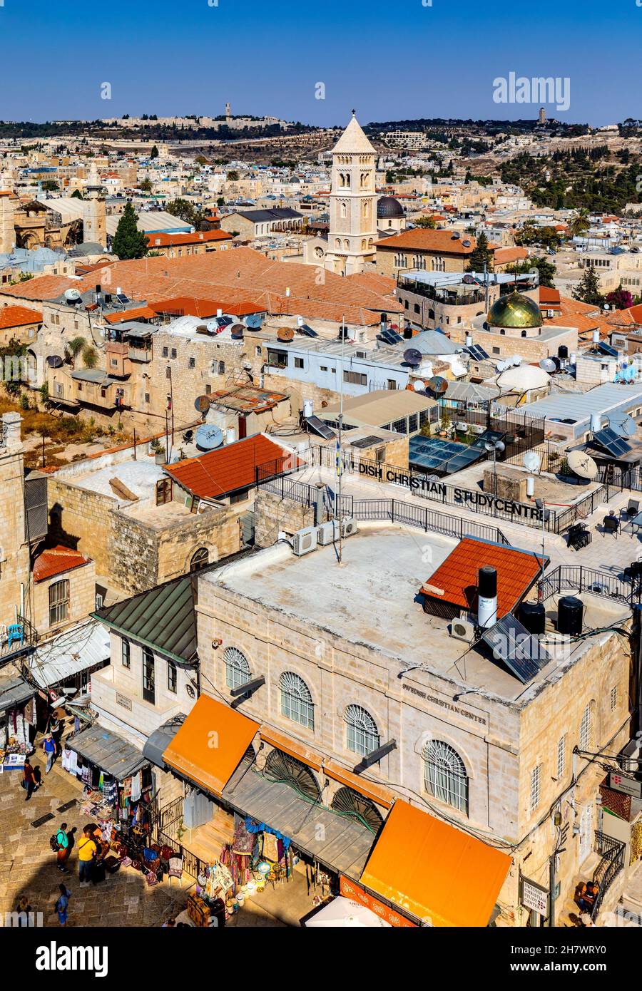 Jerusalem, Israel - October 12, 2017: Panoramic view of Jerusalem Old ...