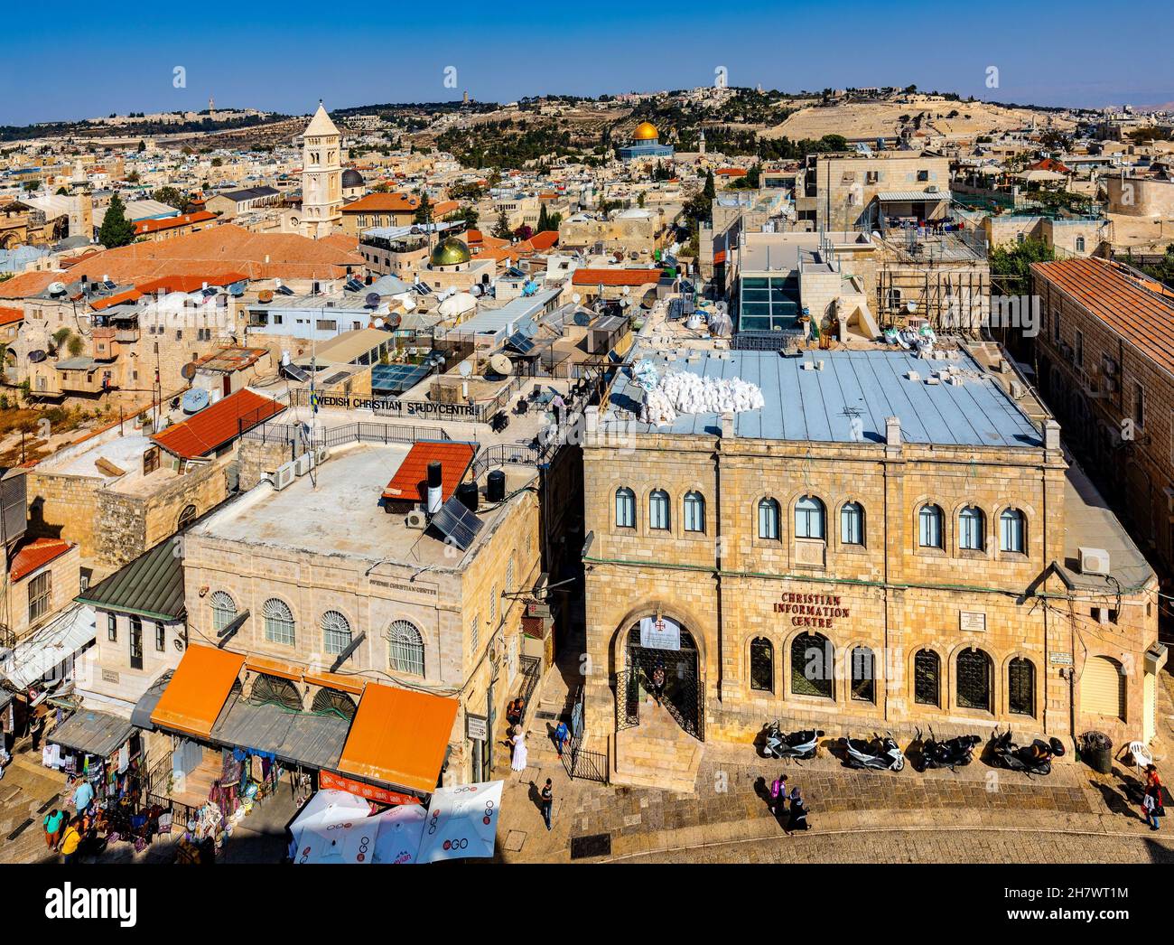 Jerusalem, Israel - October 12, 2017: Panoramic view of Jerusalem Old ...
