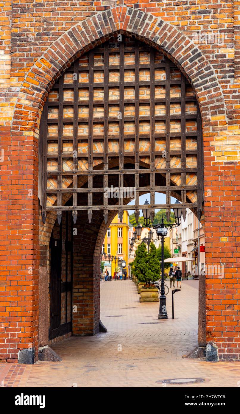 Chojnice, Poland - August 2, 2021: Medieval Brama Czluchowska Gate ...