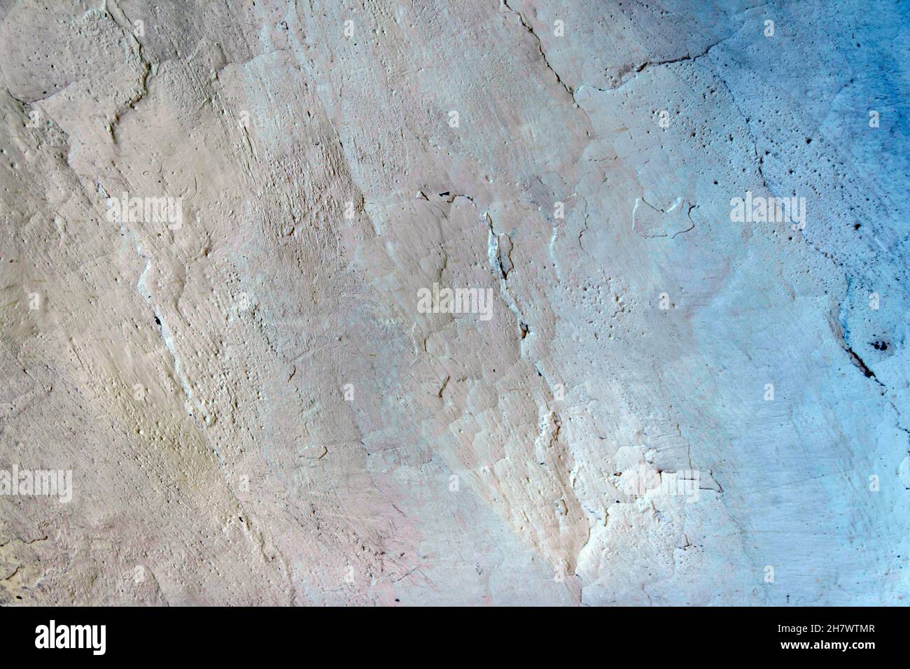 Plaster texture. Textured whitewash wall close-up with brush strokes ...