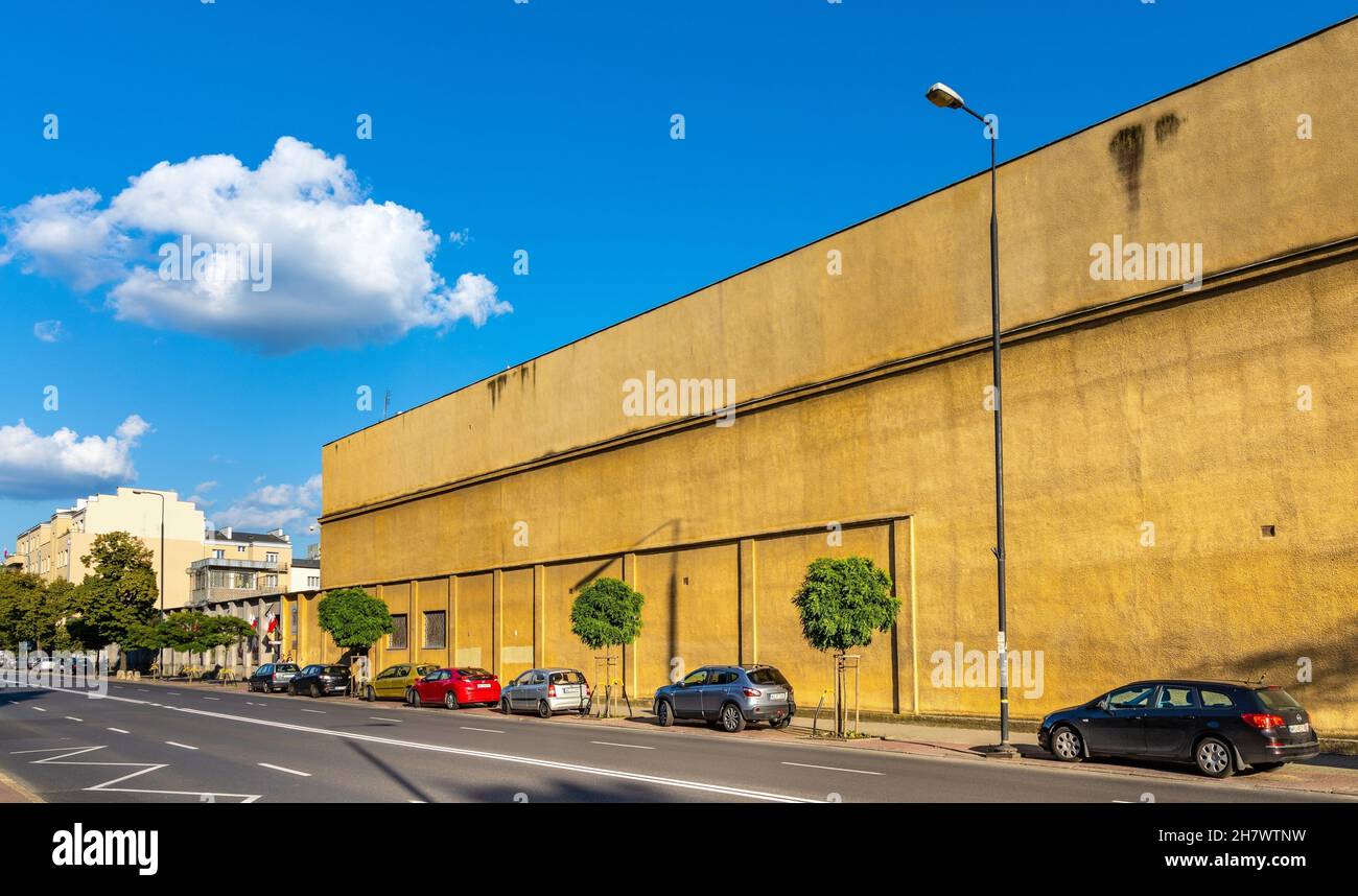 Warsaw, Poland - August 12, 2021: Mokotow Prison main gate, known as ...