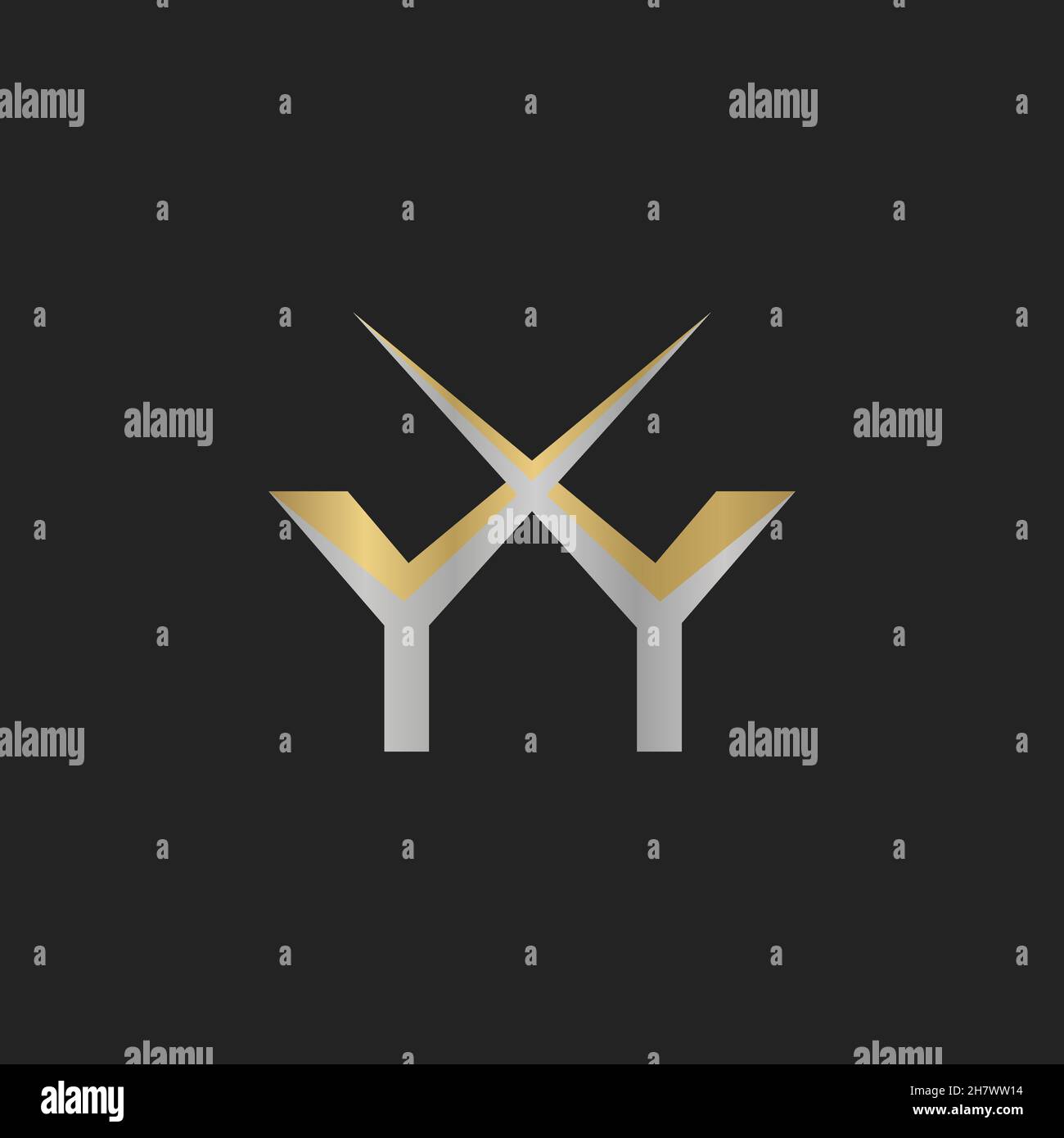 Alphabet Initials logo YX, XY, X and Y Stock Vector Image & Art - Alamy