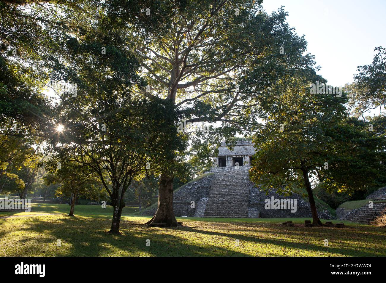 Temple of the Cross Complex of ancient pre-columbian buildings at the ...