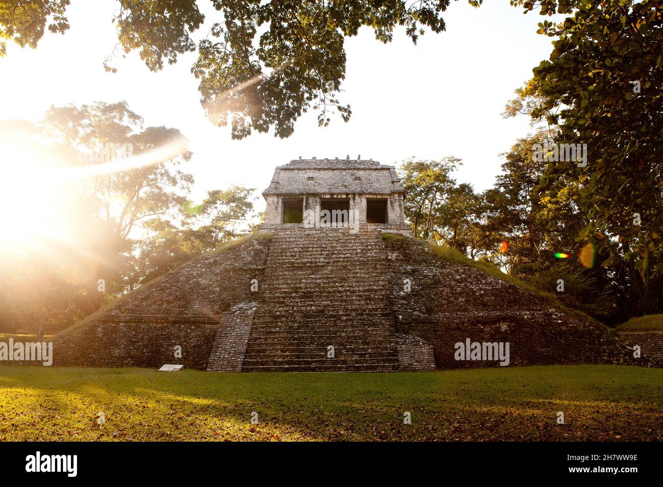 Temple of the Cross Complex of ancient pre-columbian buildings at the ...