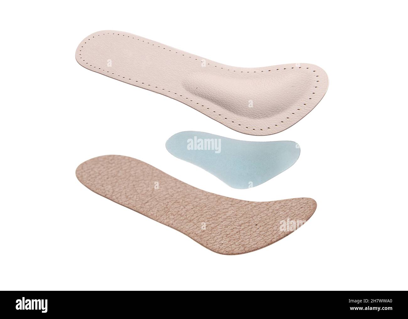 Medical insoles. Isolated orthopedic insoles on a white background ...