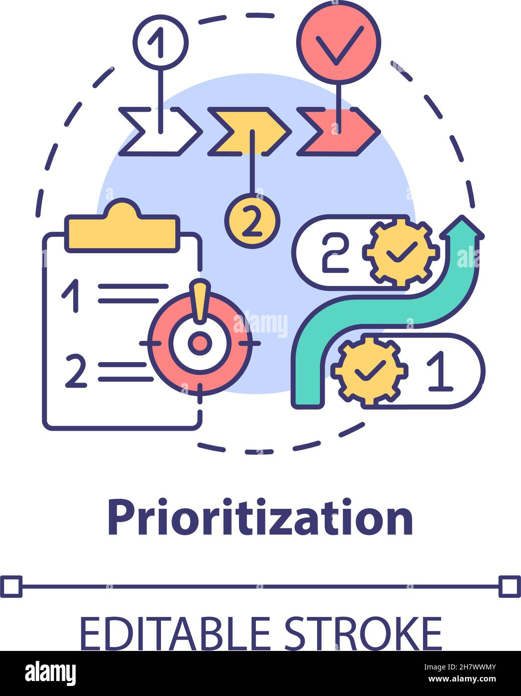 Prioritization concept icon Stock Vector Image & Art - Alamy