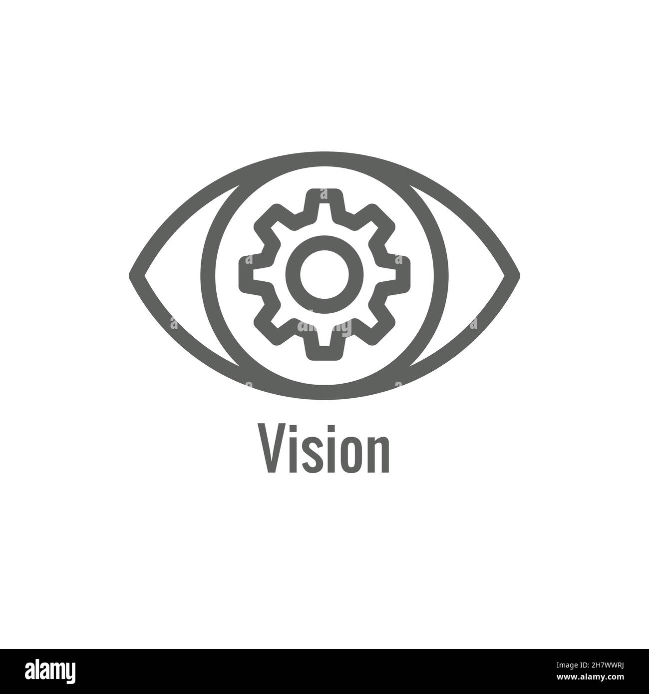 Vision icon to use with Core Values & Mission Statements Stock Vector ...