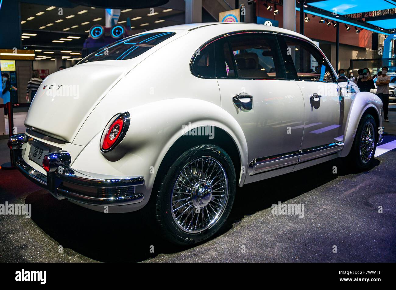 The Wey Yuan Meng a retro looking SUV from Great Wall seen on display ...