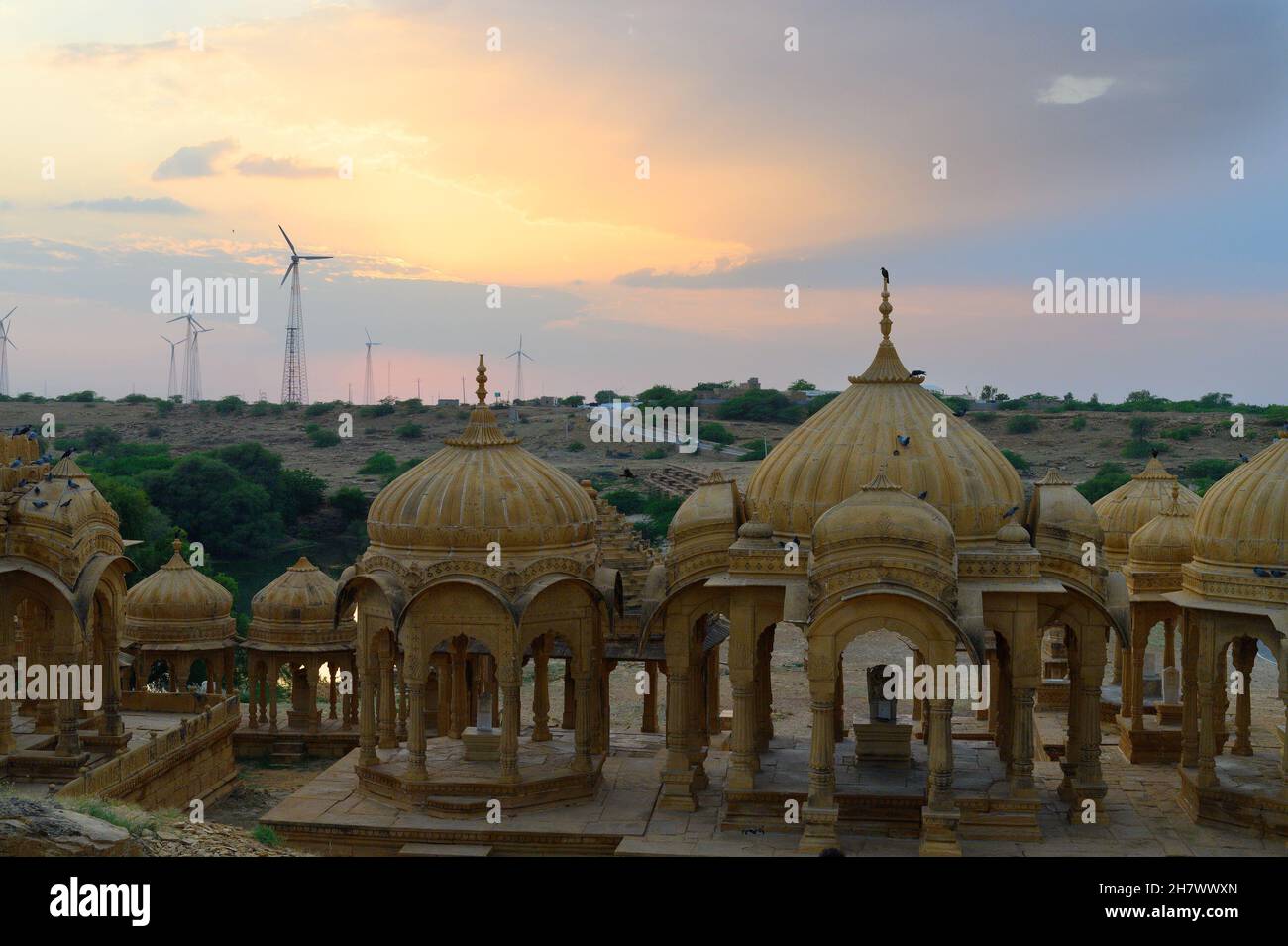 Beautiful sunset at Bada Bagh or Barabagh, means Big Garden,is a garden ...