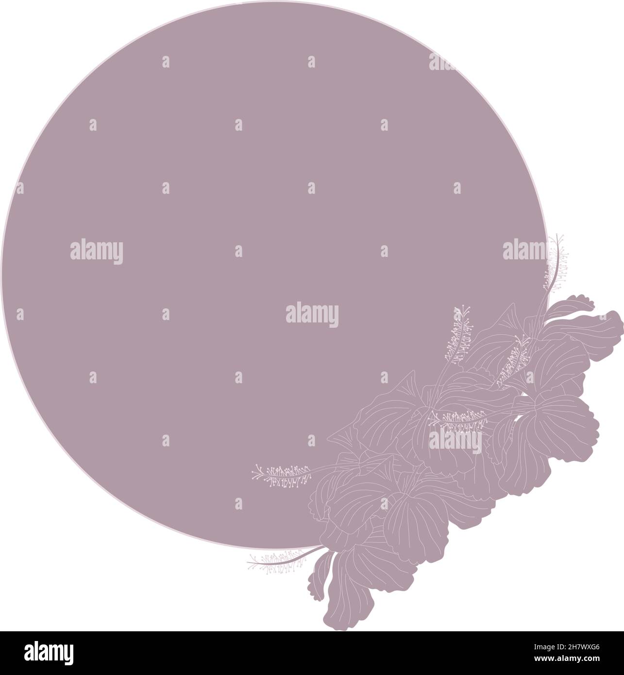 White frame flowers Stock Vector Images - Alamy