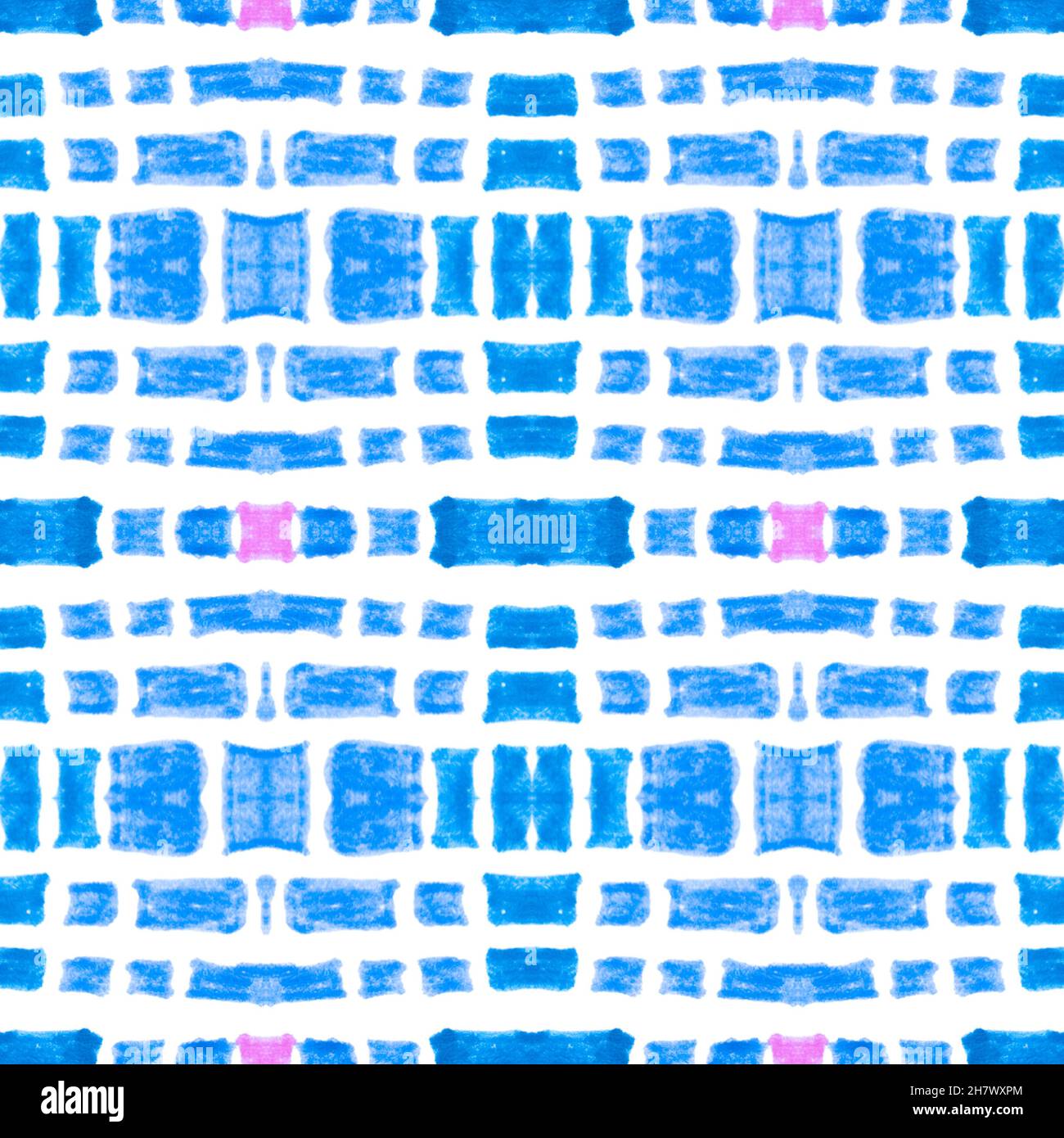 Watercolor mosaic. Abstract geometric ethnic ornament Stock Photo - Alamy