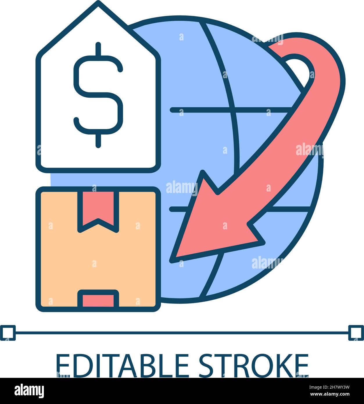 Logistics international color icon Cut Out Stock Images & Pictures - Alamy