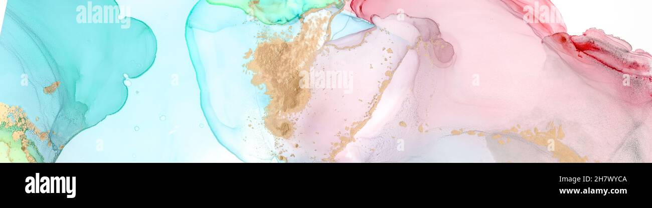 Acrylic Ink Mixing. Color Abstract Illustration Stock Photo - Alamy