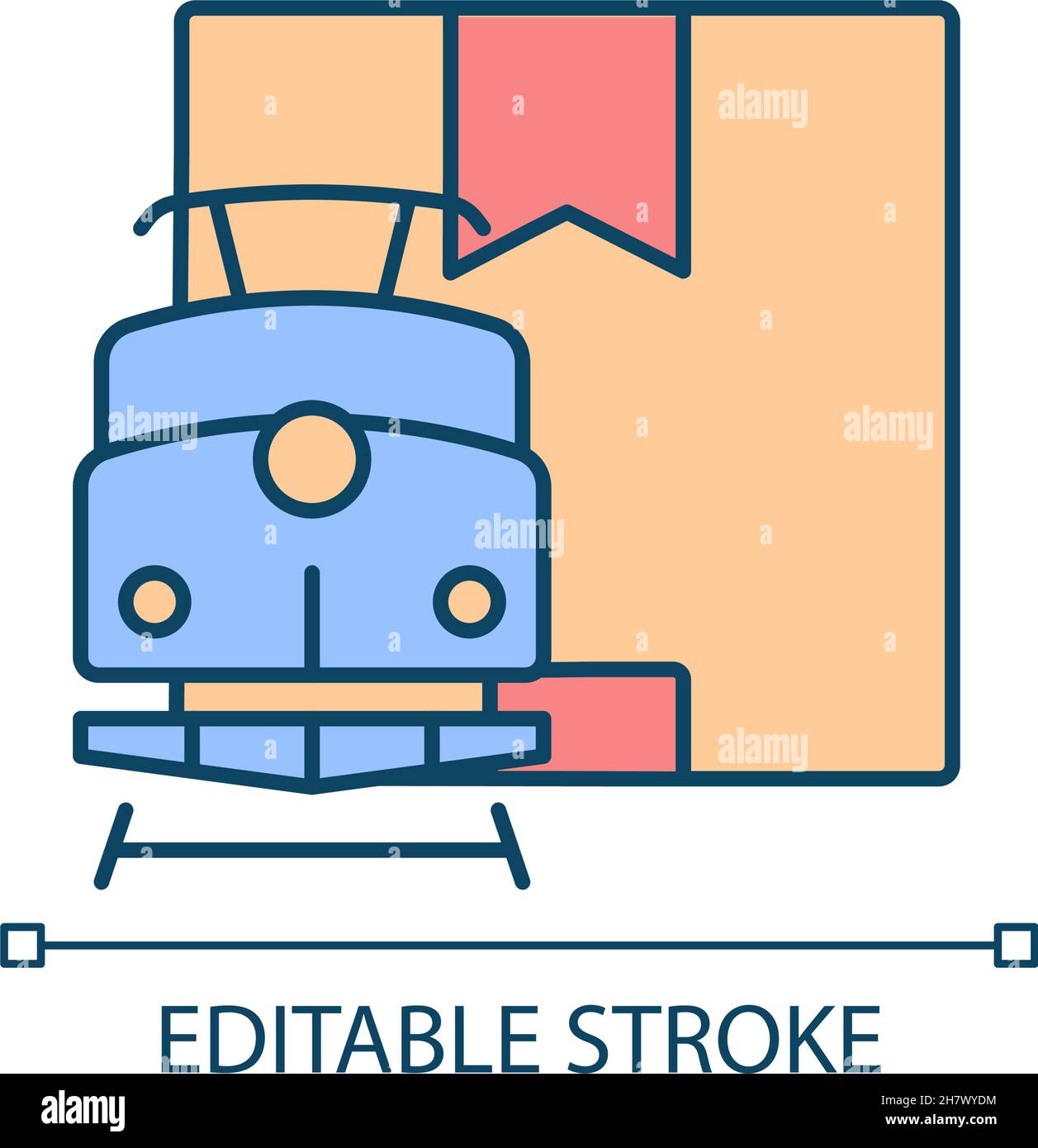 Worldwide rail cargo shipping RGB color icon Stock Vector Image & Art ...