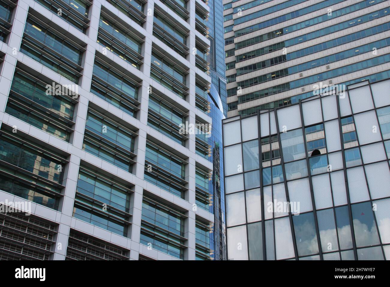 modern glass buildings in singapore Stock Photo - Alamy