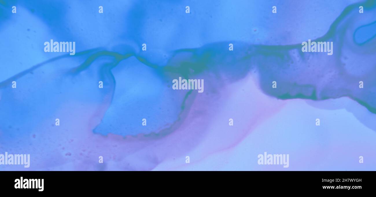 Abstract Ink Stains Texture. Blue Pastel Flow Stock Photo - Alamy