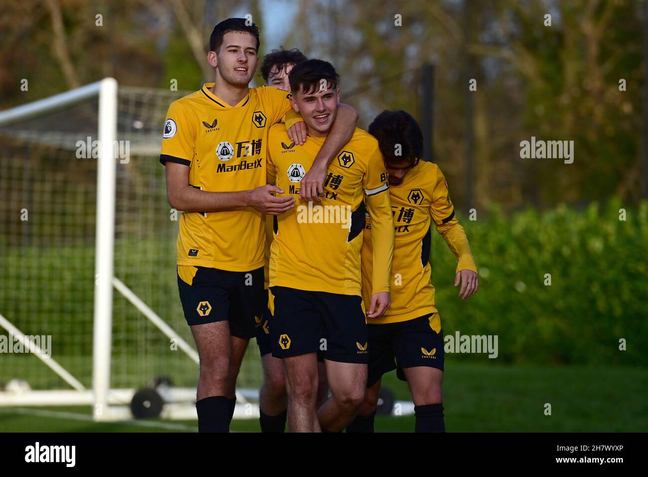 Luke Cundle #10 of Wolverhampton Wanders U23's celebrates scoring his ...