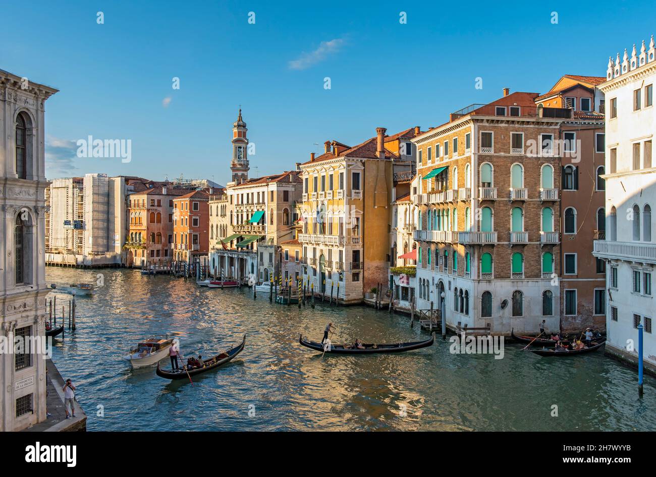 Palaces Gondolas Grand Canal High Resolution Stock Photography and ...