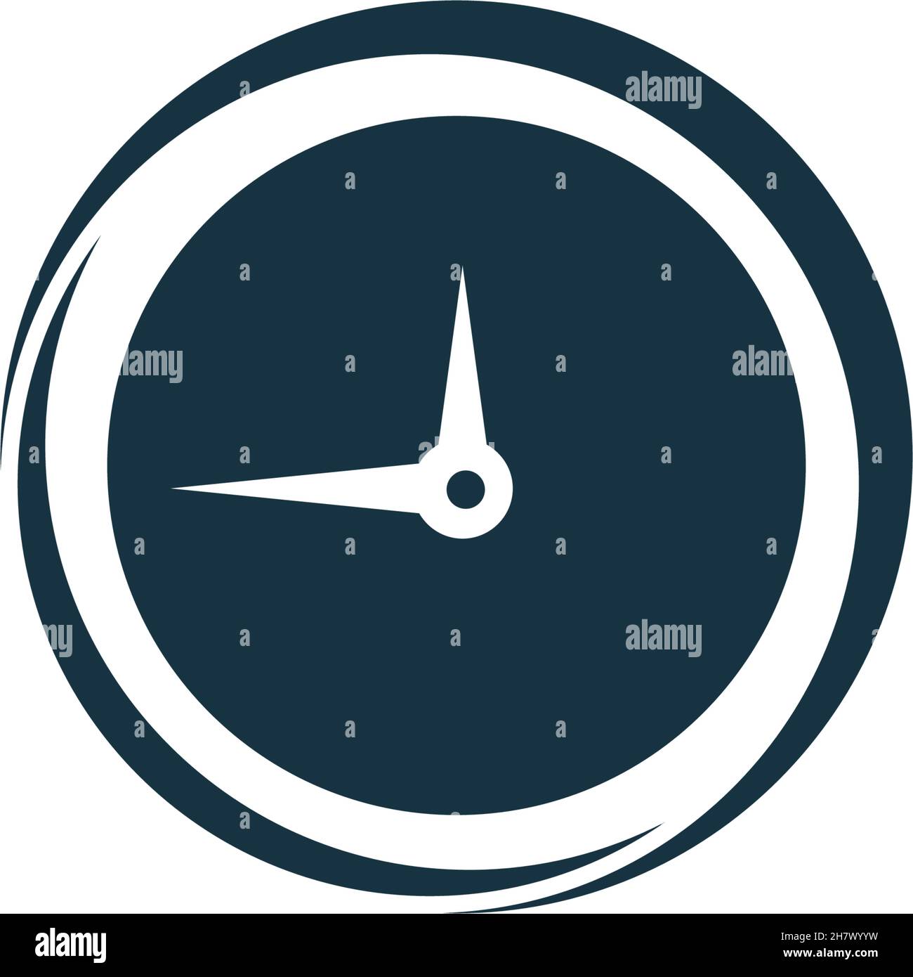 Clock time icon logo design template vector Stock Vector Image & Art ...