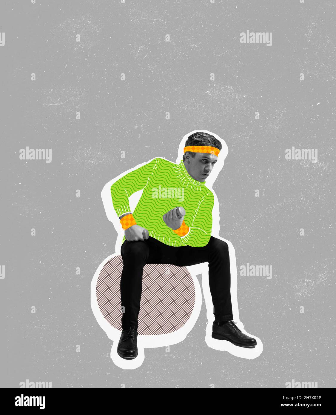 Modern design, contemporary art collage. Inspiration, idea, magazine ...