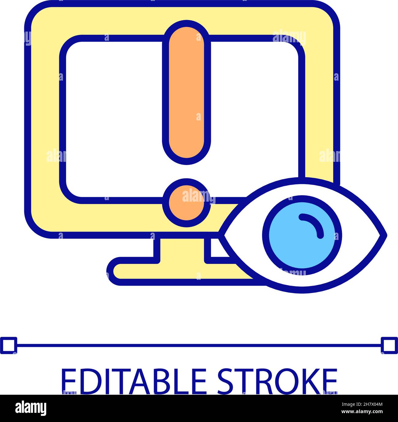 Employee monitoring office Cut Out Stock Images & Pictures - Alamy